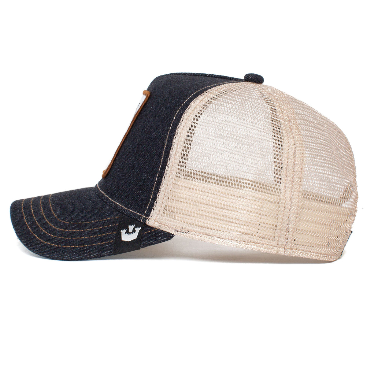 Goorin Bros. The Goat Trucker Hat in Charcoal, One Size, 57% polyester ...